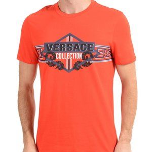 Versace Collection | Shirts | Versace Collection Mens Coral Red Graphic ...